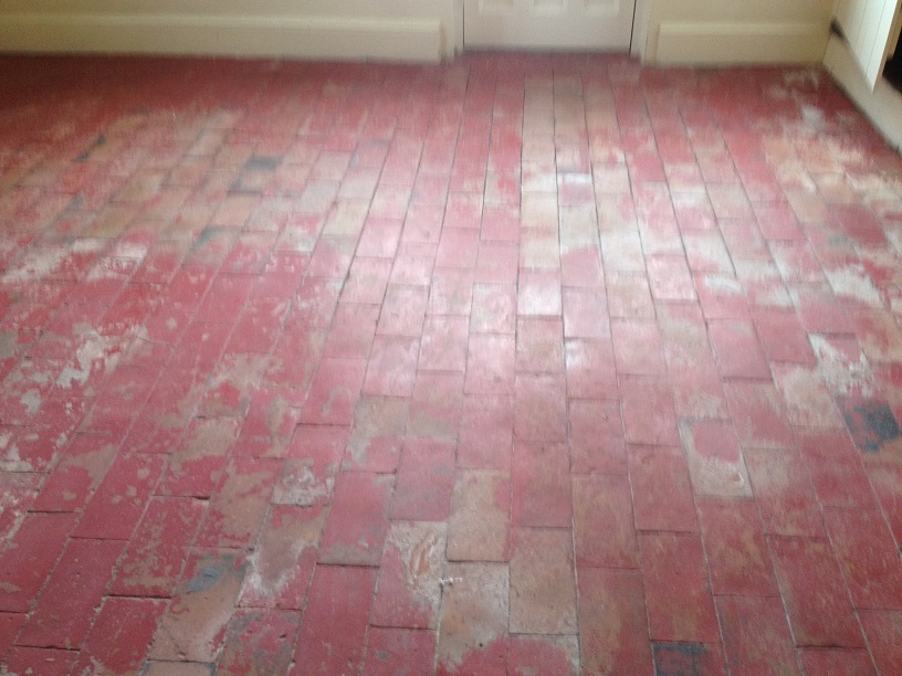 Old Paint Covered Quarry Tiles Renovated in Much Wenlock – Tiling Tips ...