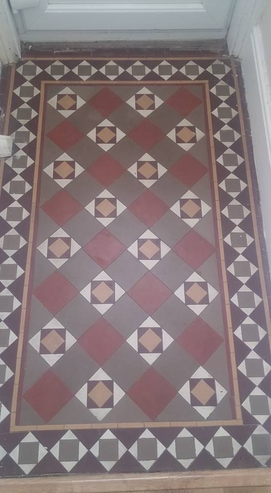 Renovating a Small Victorian Tiled Vestibule Floor in Exmouth, Devon ...