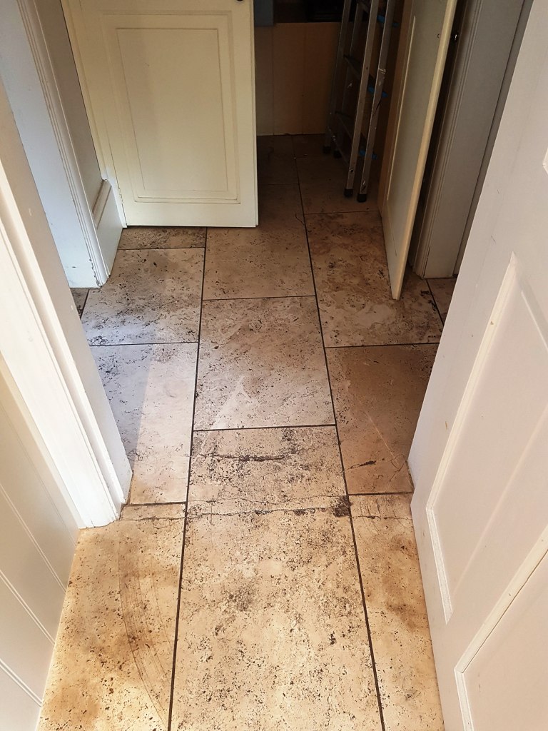 Renovating a Pitted Travertine Floor in Mottram St Andrew, East ...