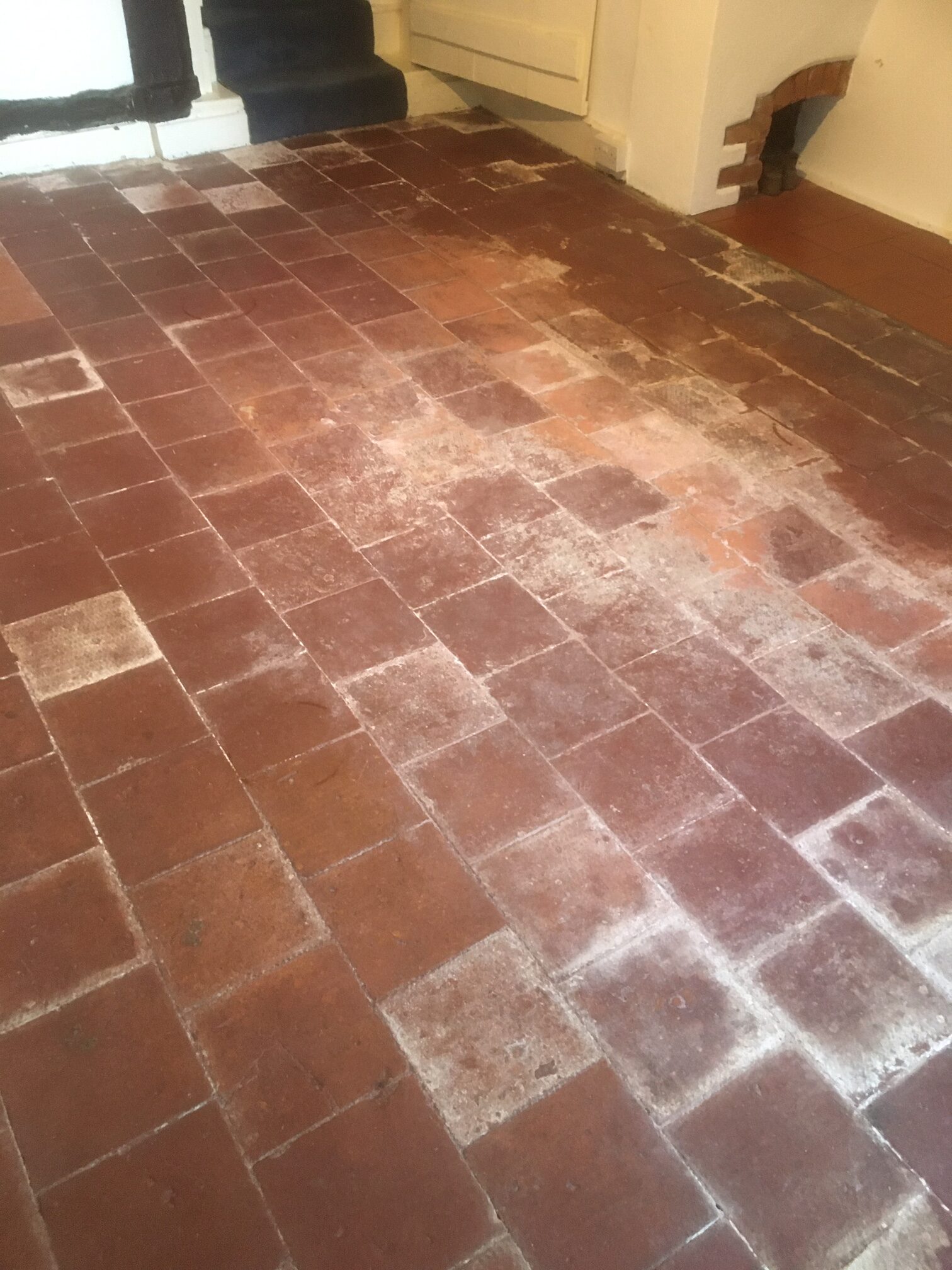 Removing Efflorescence from a Carpet Covered Terracotta Floor in the ...